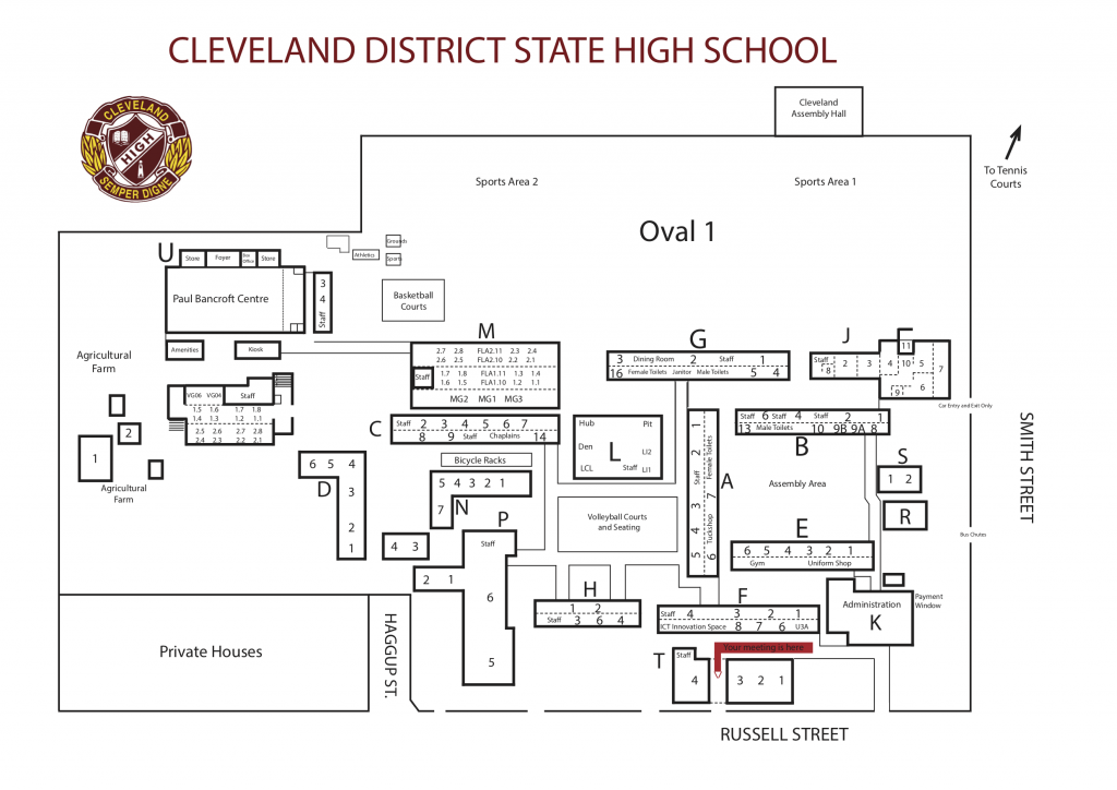 School Map Oct 2019 with T4 Arrow – Karate Queensland